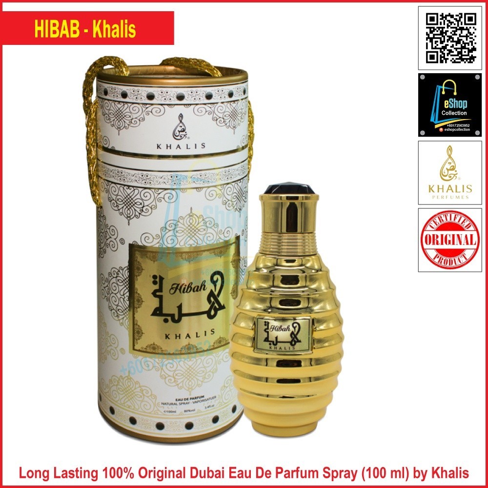 Hibab Khalis Perfume 100ml For Men Women By Khalis Original Dubai ...