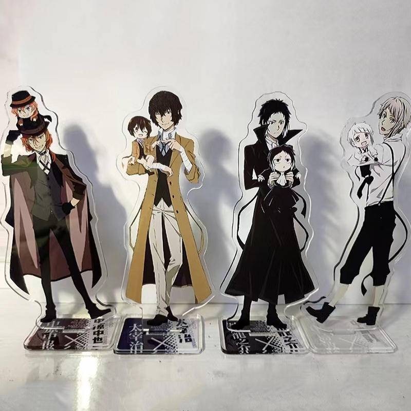 4 styles Anime Bungo Stray Dogs Figure Cosplay Acrylic Stands Dazai ...
