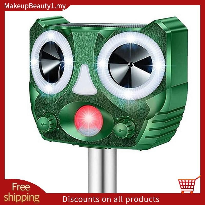 Drive Device Strobe Light Voice Bird Repellent Outdoor Animal Deterrent ...