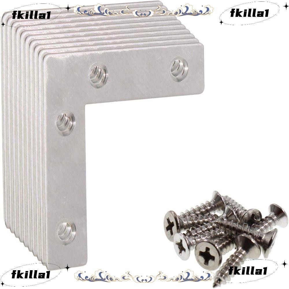 FKILA 10 Pack Repair Plate, Stainless Steel L Shape Corner Code ...