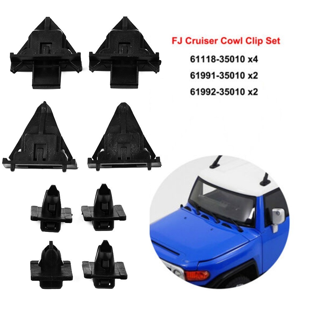 [BSL] Car Panel Clips Body Retainer Fender Cowl Clip Set FOR TOYOTA FJ ...