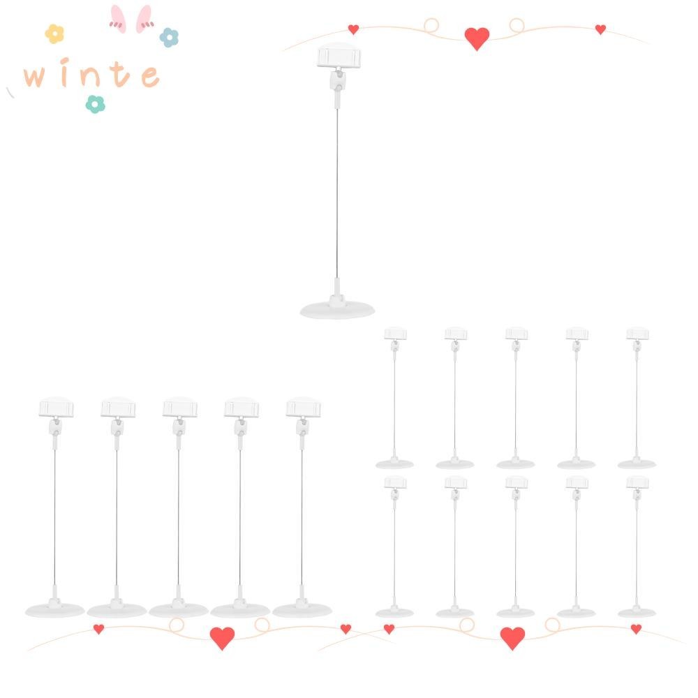 WINTE 1/5/10Pcs Table Numbers Holder Romantic Paper Clamp Picture Cards ...