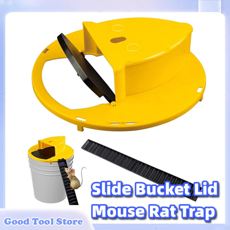 Slide Bucket Lid Mouse Rat Trap Flip Slide Mouse Trap Bucket Compatible ...