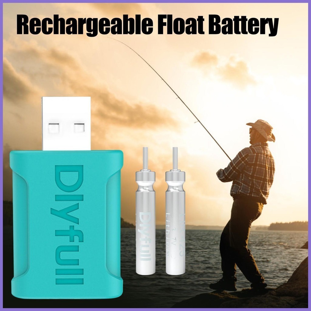 CR425 Fishing Rechargeable Float Battery Lithium Battery USB LIR425 ...