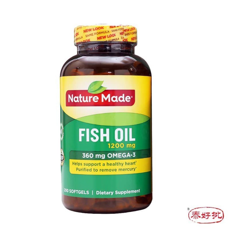 Nature Made Fish Oil 1200 Mg With 360 Mg Omega-3 200 Softgels | Shopee Malaysia