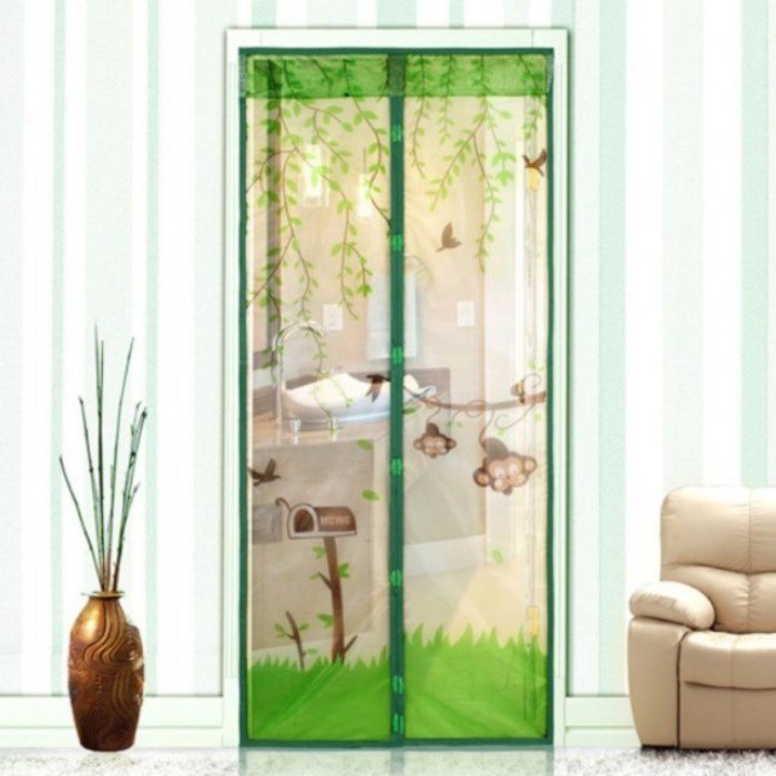 Mosquito Net Door Magnetic Mesh Screen Curtain Prevent Denggi Anti ...