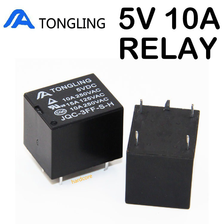 RELAY 5V 10A high current 5 pin 5 leg Relay car repair DIY home control electricity application ...