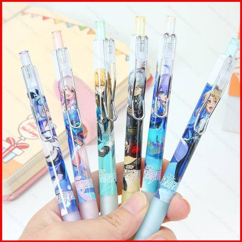 Ere1 12pcs Honkai Star Rail push neutral pen boxed Cartoon Cute student ...