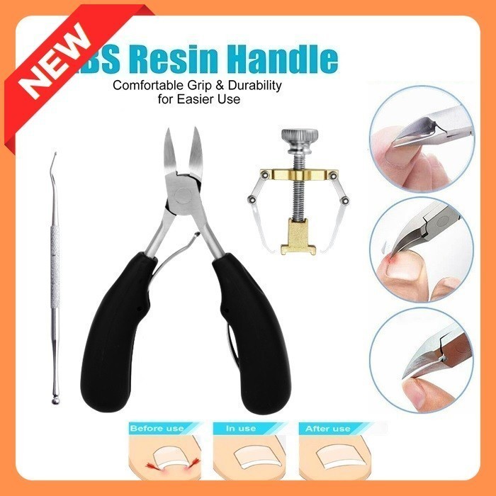 🔥 3pc/set Nail Scissors Surgical Stainless Steel Toenail Clippers for ...
