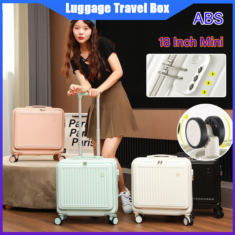 COD 18 Inch Mini Suitcase Portable Small Boarding Luggage 360 ...