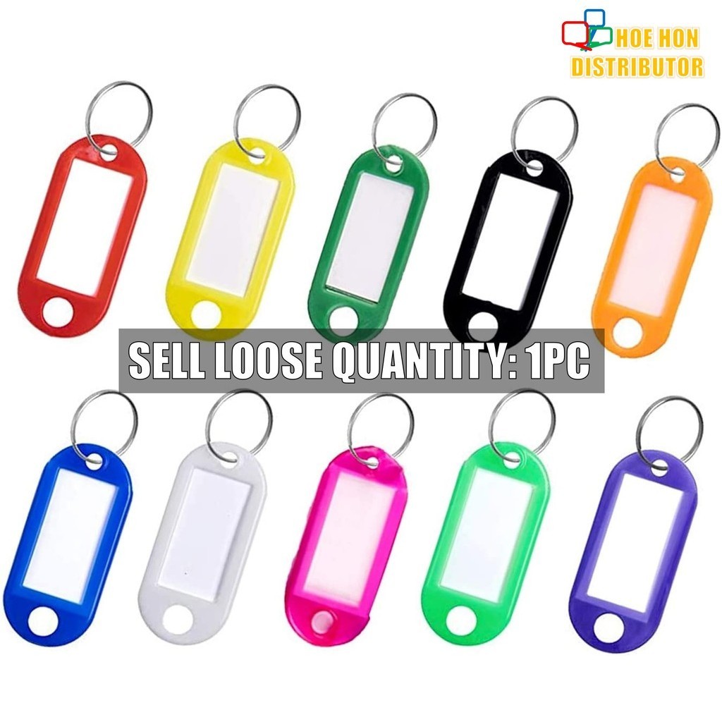 Multipurpose Key Chain Tag 1pc Color Ring Tag Segment Keychain Rantai ...