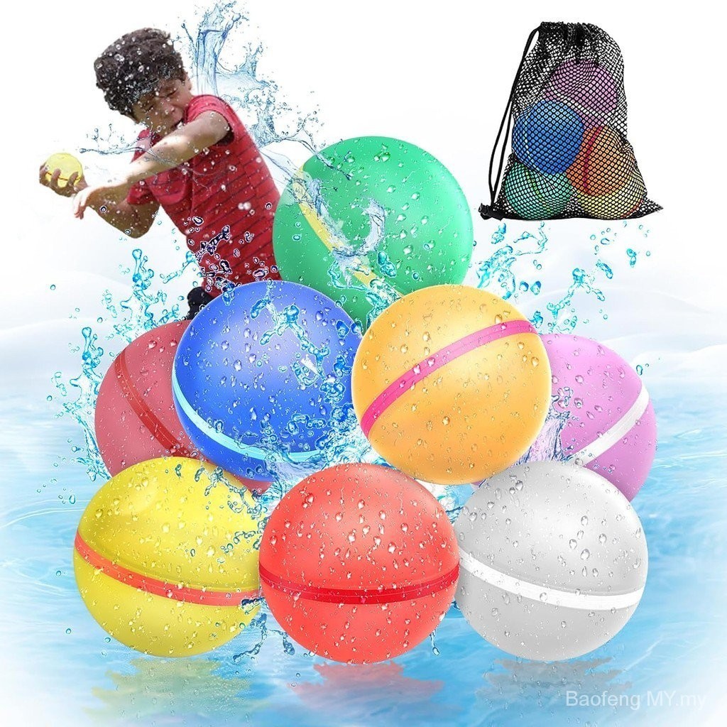 Magnetic Reusable Water Balloons Fast Refillable for Kids Outdoor ...
