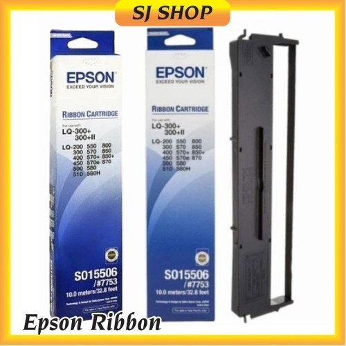 Original Epson Ribbon LQ-300 S015506 / #7753 LQ-310 S015639 | LQ300 ...