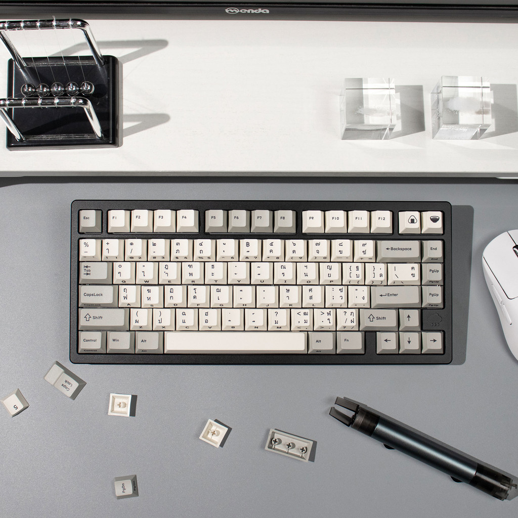 Minimalist Thai Language Keycaps 144 Keys Multi-color PBT Dye-sub ...