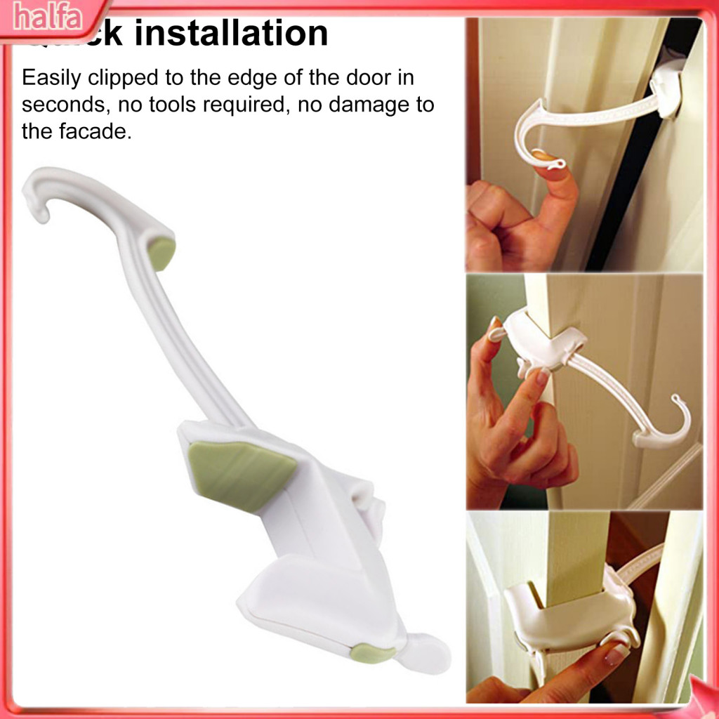 {halfa} Reversible Door Lock Anti-pinch Door Lock for Standard Doors ...