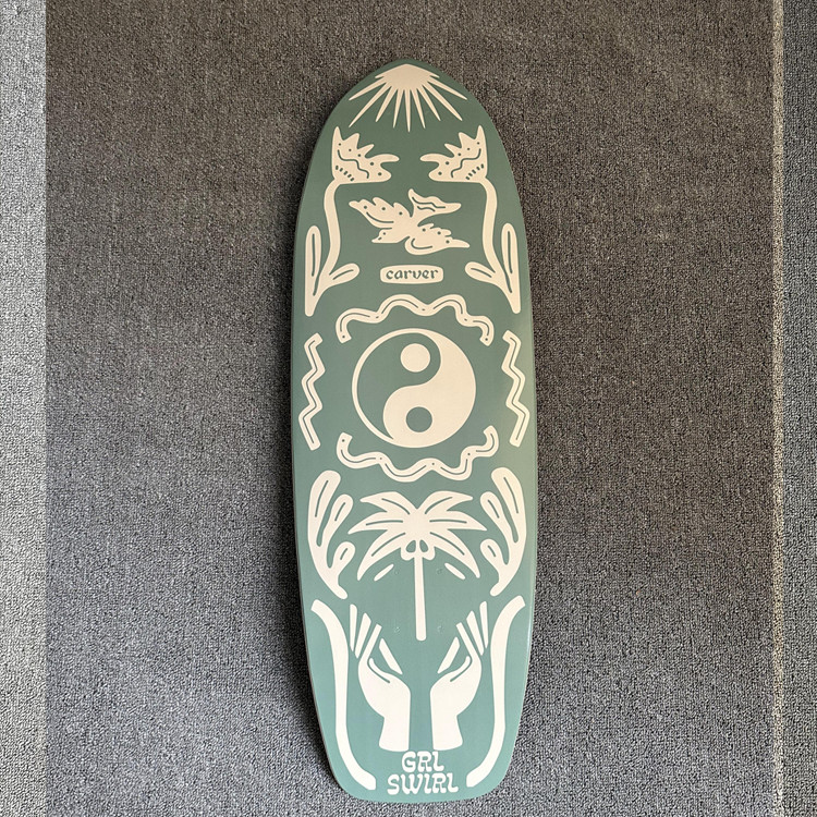 American Carver Tai Chi Board {YinYang} Co-Branded GRLSWIRL Girlfriends ...