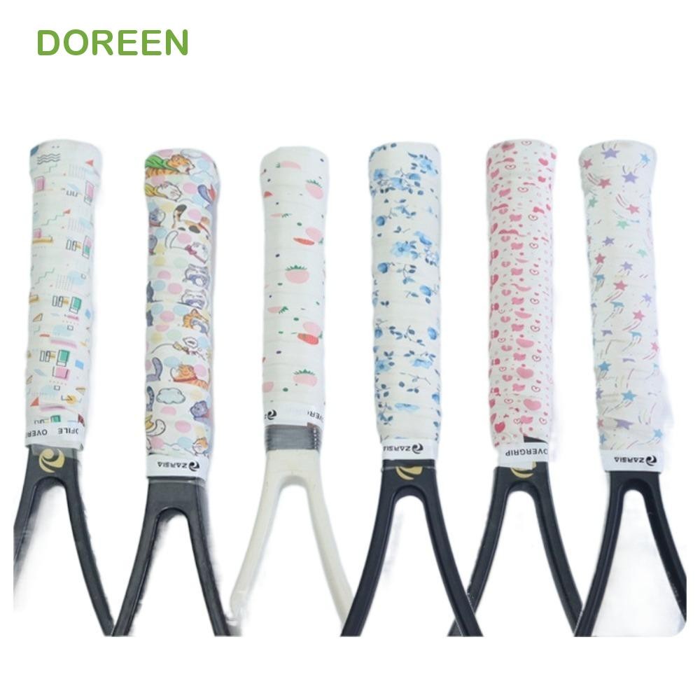 DOREEN Grip Sweat Band, 3D Printing Sticky Badminton Grip Tape, Tennis ...