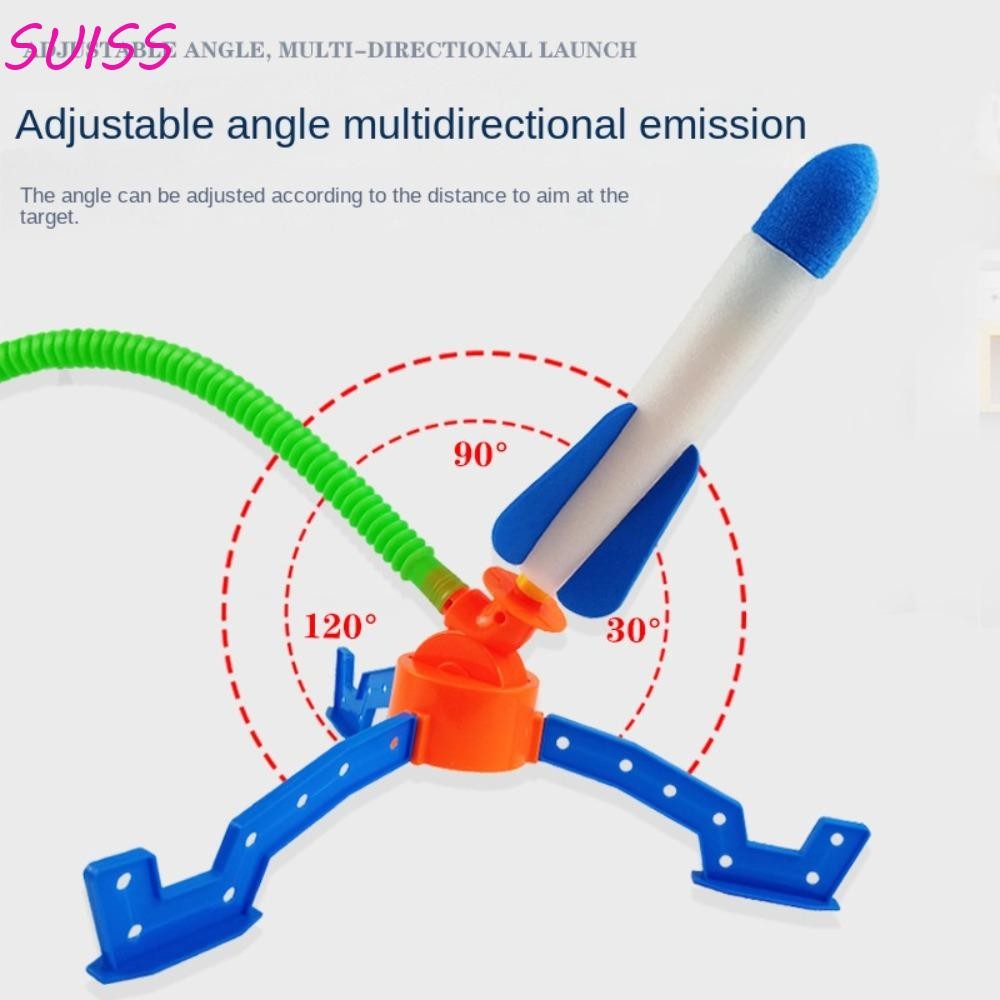 SUISS Foot Pedal Launcher Safety Children 1 Set Air Rocket Launcher ...