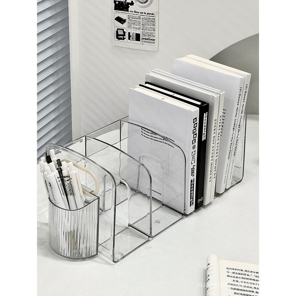 File Rack Bookstand Rack Desktop Data File Storage Box Office a4 File ...