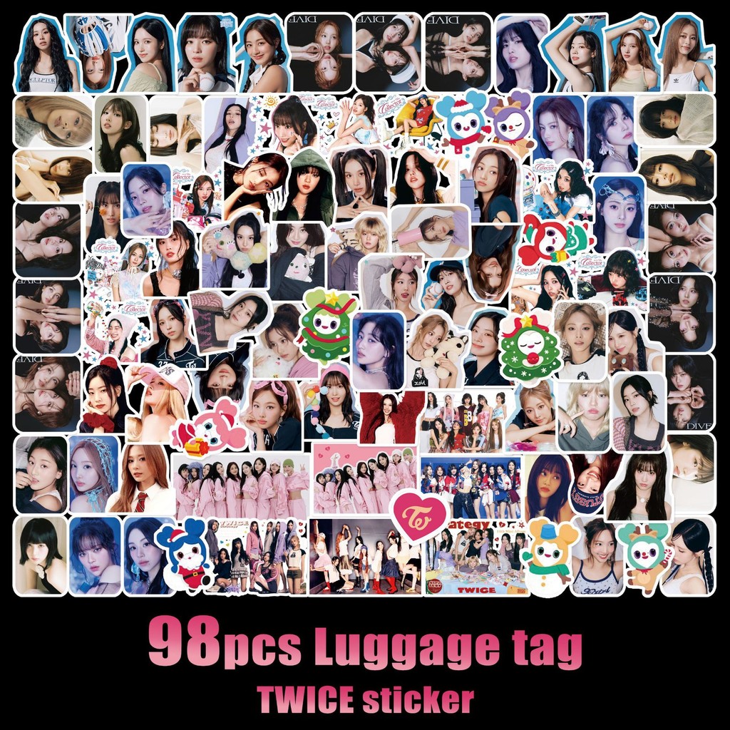 98 Sheets twice Stickers STRATEGY New Album Handbook Sana Cute Stickers ...