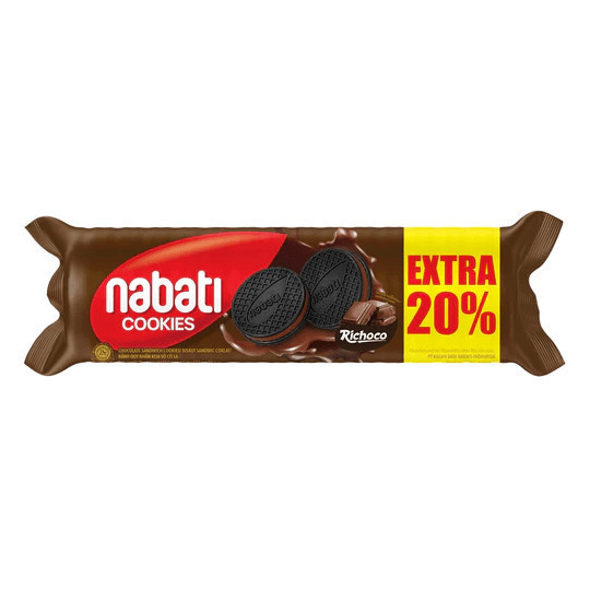 Nabati Cookies (Richeese / Richoco / Cookies & Cream / Strawberry) 112g ...
