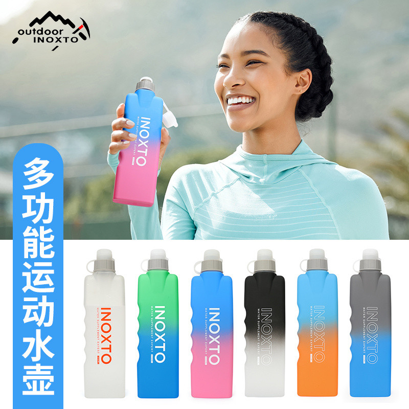 Botol air minuman sukan maraton luar, botol air lembut lipat jenis ...