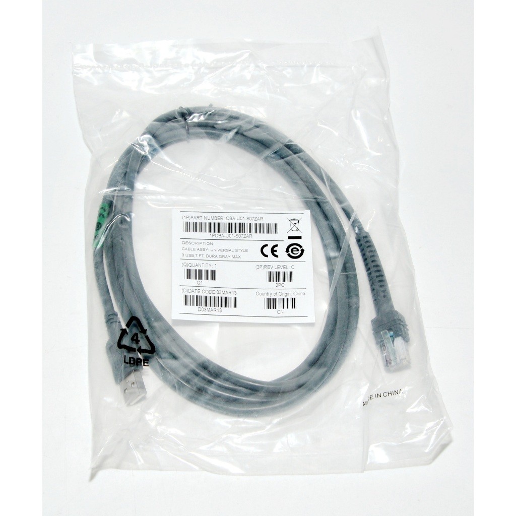 Original Brand NEW CBA-U01-S07ZAR USB Cable 2m For Symbol,Zebra ...