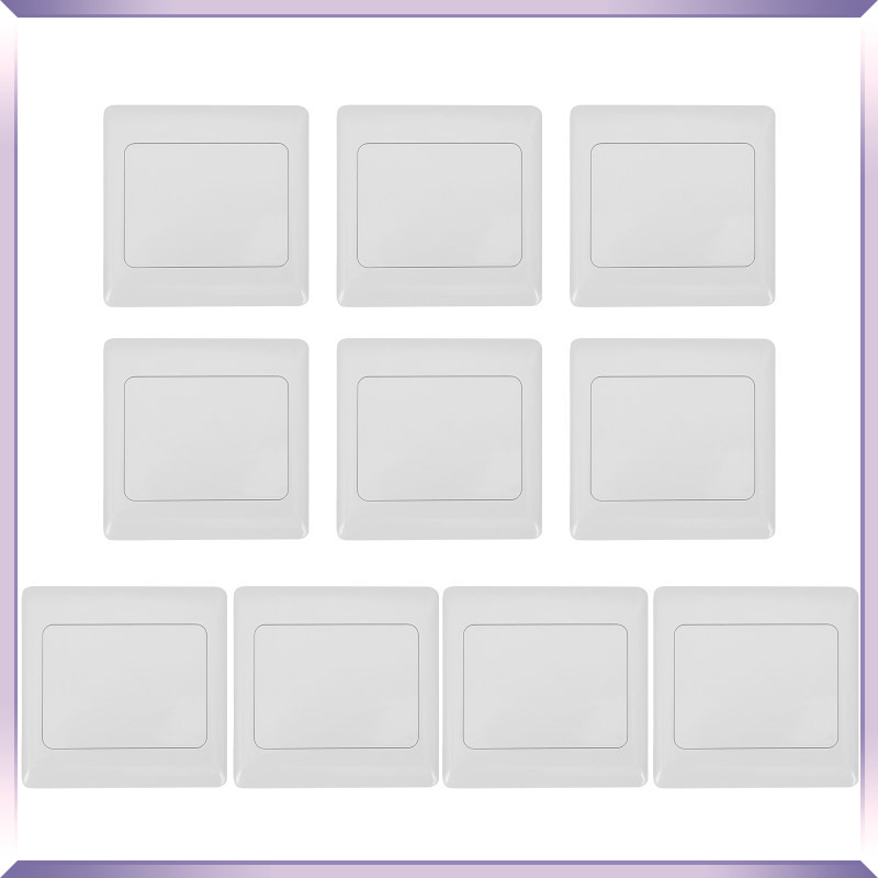 10 Pcs Wall Panel Electrical Light Switches Plate 8.60X8.60X0.50CM ...