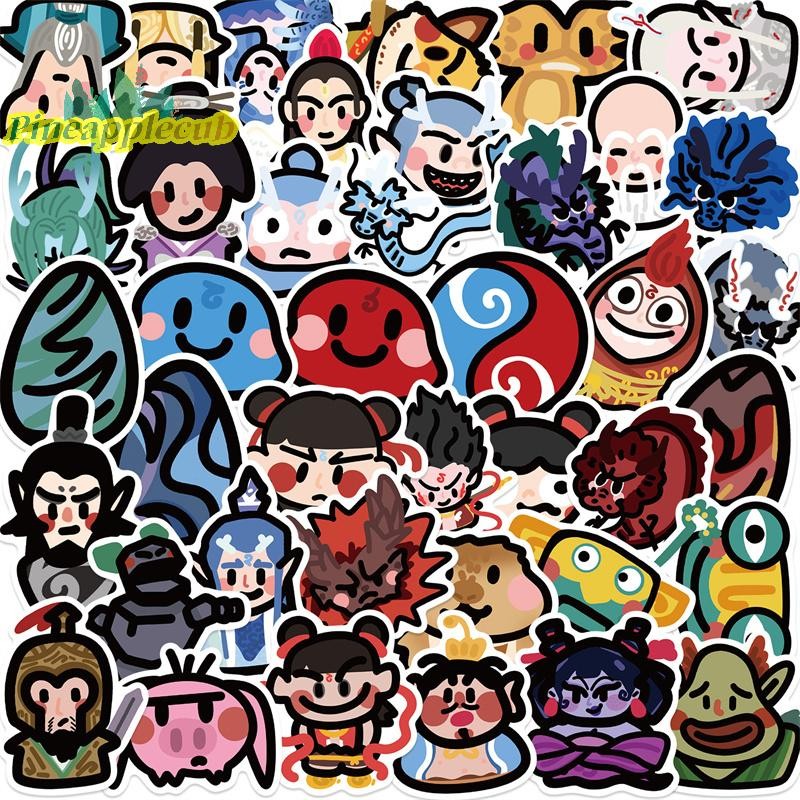 [Pineapplecub] 40Pcs Ne Zha Sticker Fun Cartoon Anime Movie Nezha ...