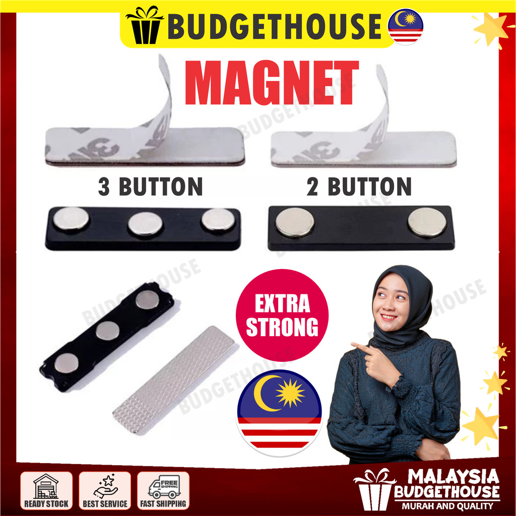 Name Tag Magnet ONLY, Magnet with 3M Adhensive | Shopee Malaysia