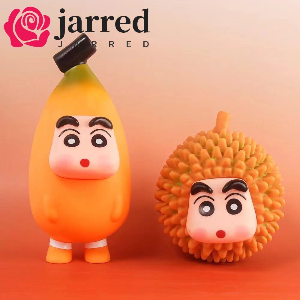 JARRED Fruit Crayon Shin-chan Piggy Bank, Durian Banana Crayon Shin ...