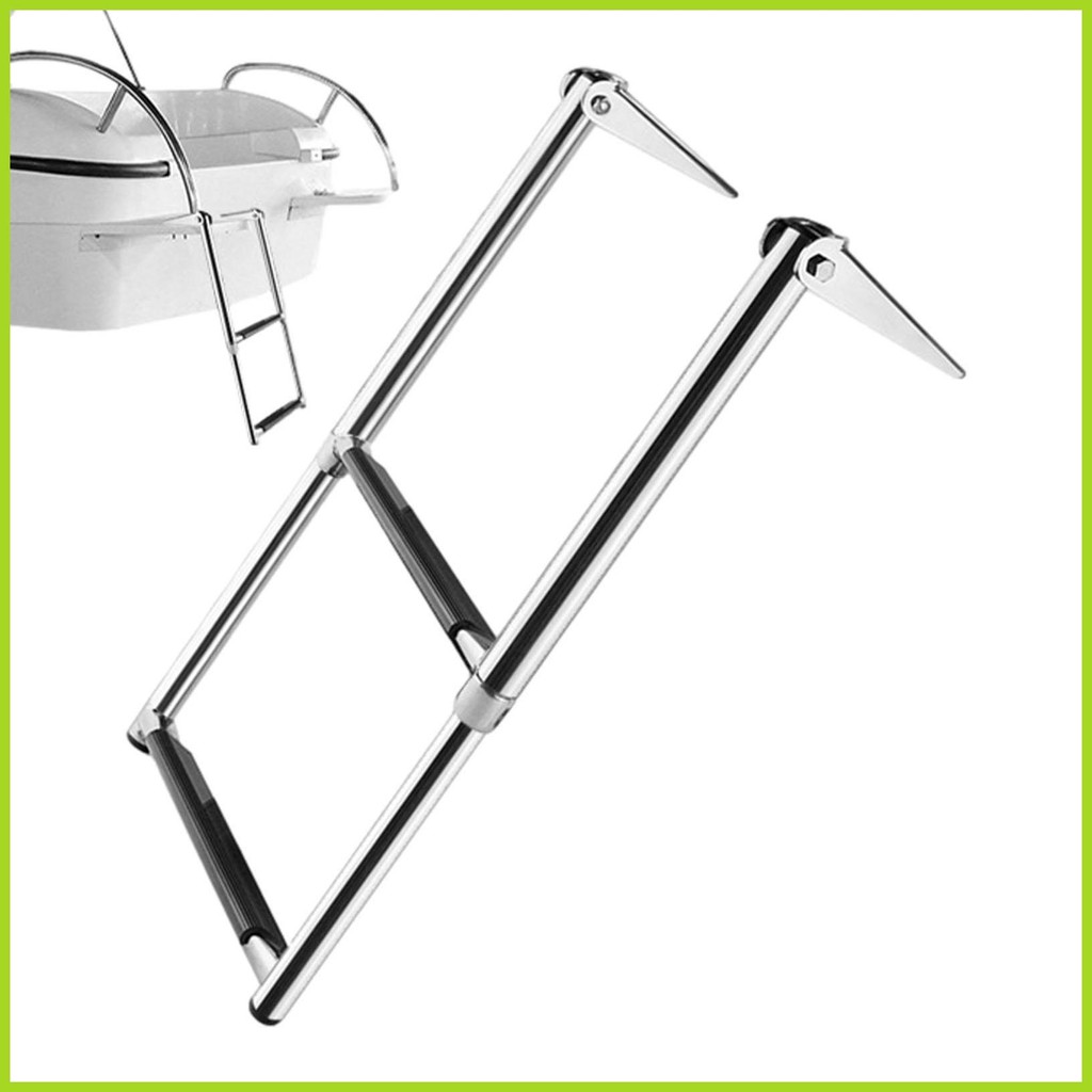 Telescopic Folding Boat Ladder 2 Steps Stainless Steel Climbing Ladder ...