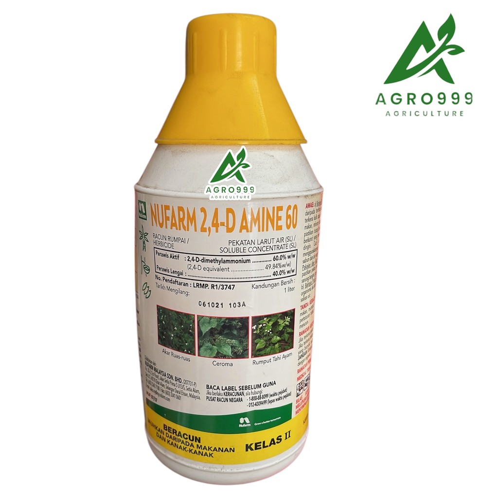 1L Nufarm Amine 60 /Racun Rumpai (Sama dgn Kenso Hextar Amine Rarity ...