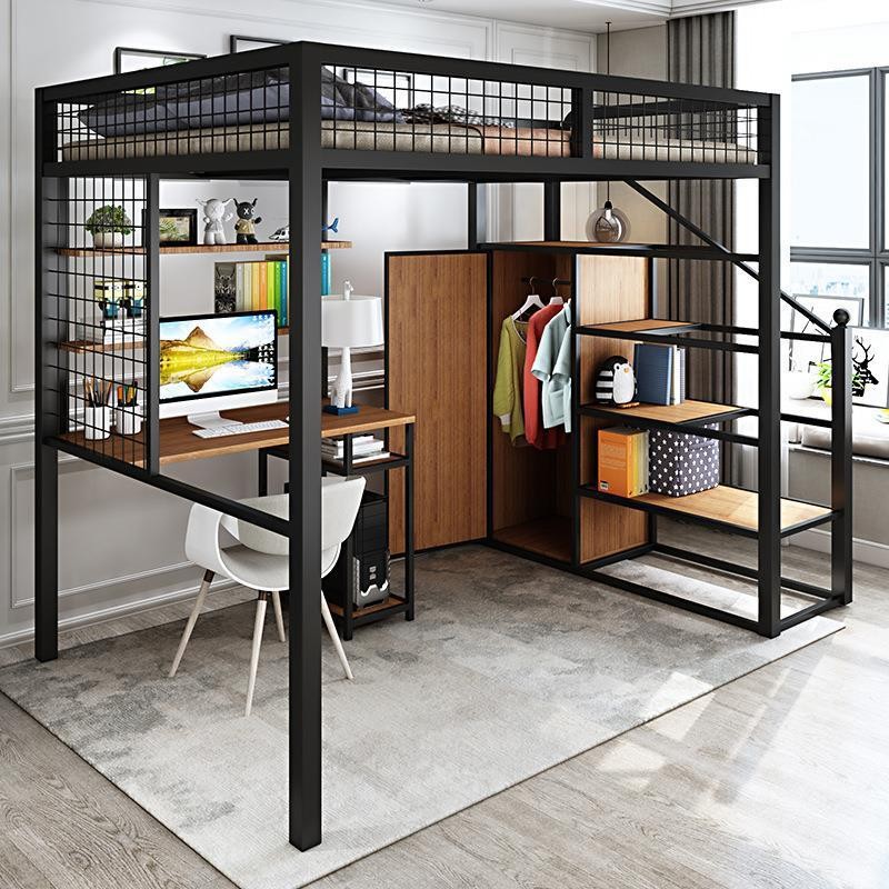 Bilik Tidur Minimalis Besi Seni Katil Loteng Asrama Pelajar Katil Atas ...