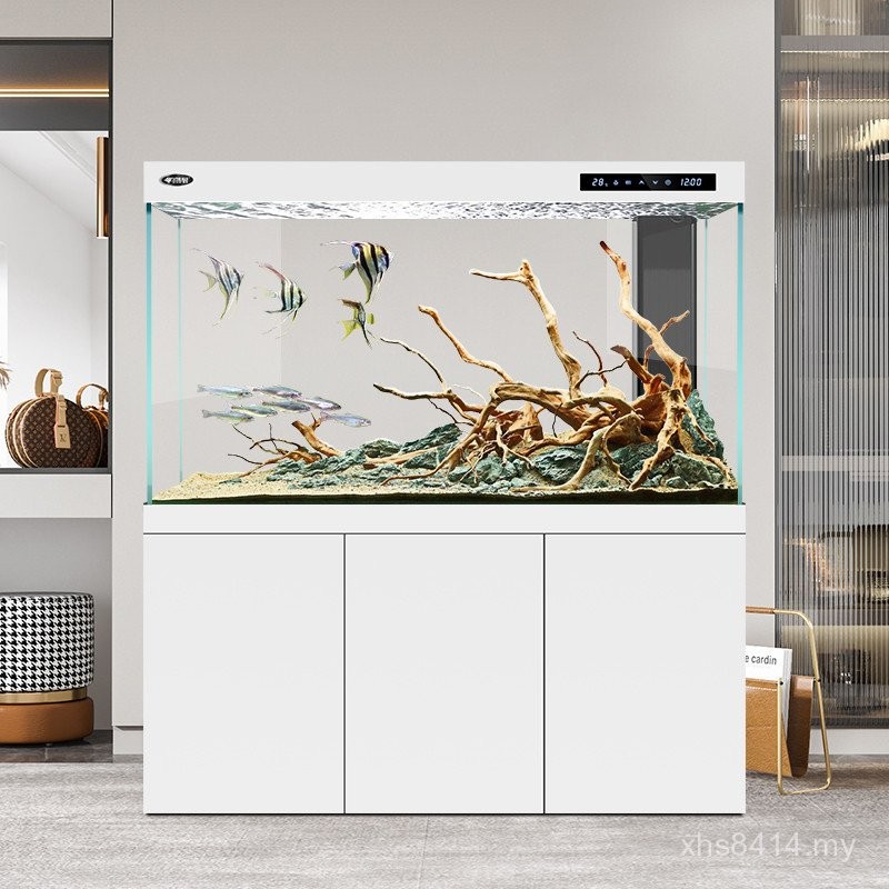 Hanba Ultra White Glass Fish Tank Living Room Household Large Arowana ...