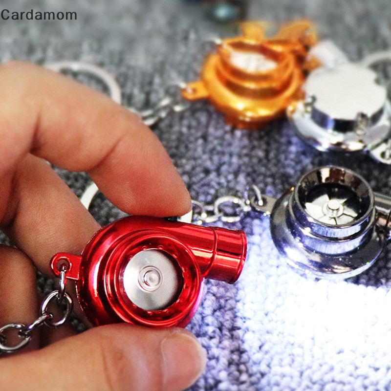 {CARDA} Electric Mini Turbo Turbocharger Keychain Spinning Turbine Key ...