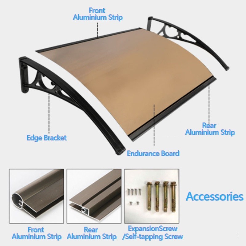 Awning Roof Outdoor Door Window Rain Cover Sun Shade Balcony Awning ...