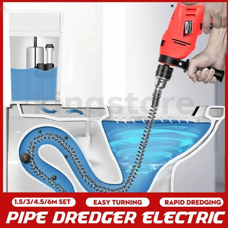 220V Electric Sewer Pipe Dredging Machine Toilet Kitchen Pipe Cleaning ...