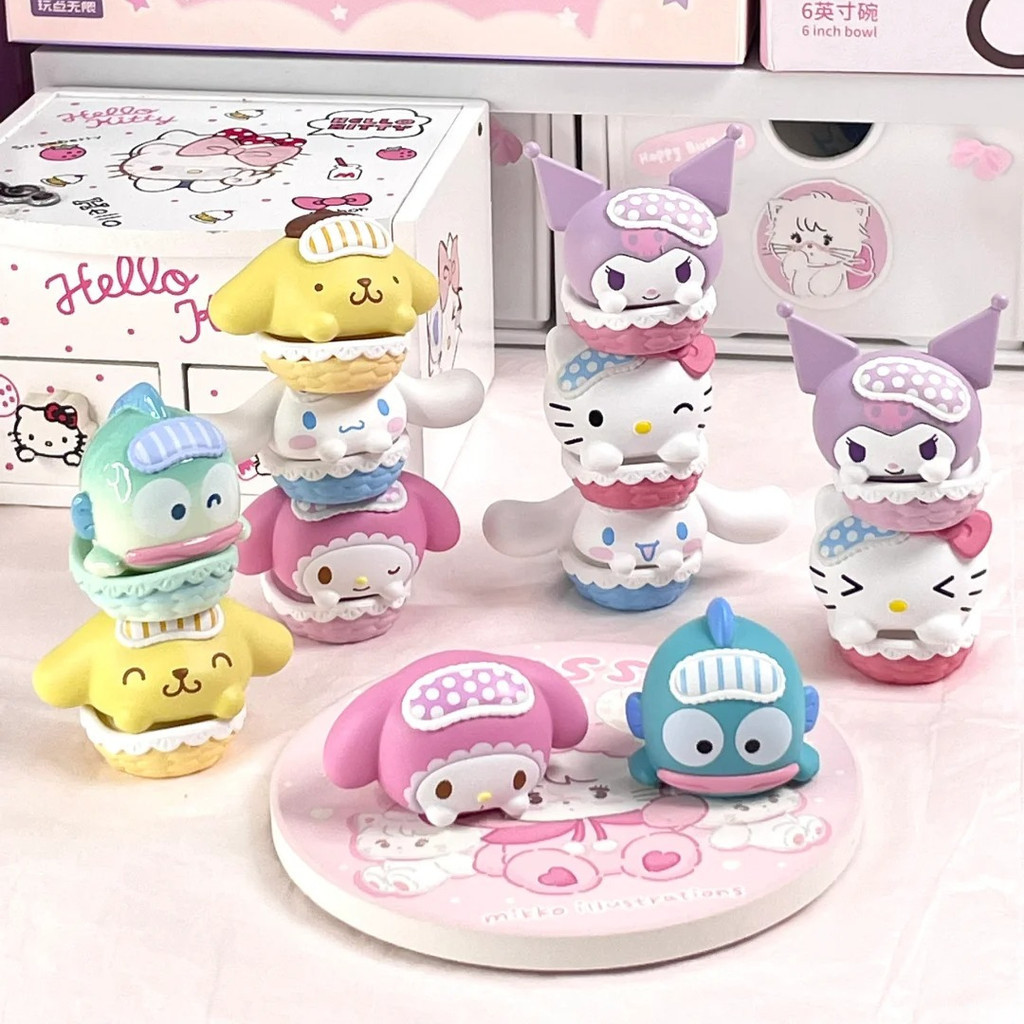 Sanrio Random Box Mini Figure Toys Cute Cradle Figure Model Bag 24 ...