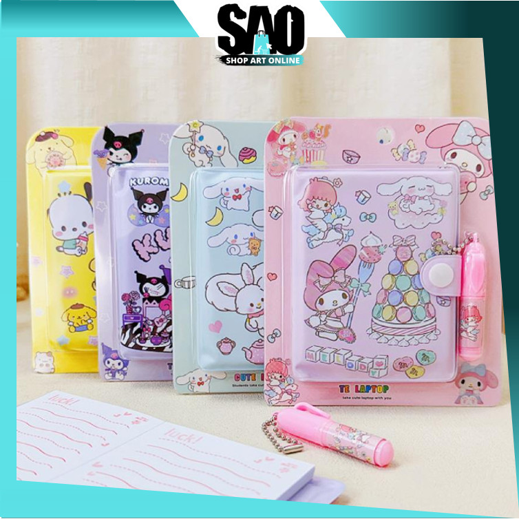 Sao - S6146 Sanrio Theme Memo Notebook/Sanrio Motif Memo Diary Set/Cute ...