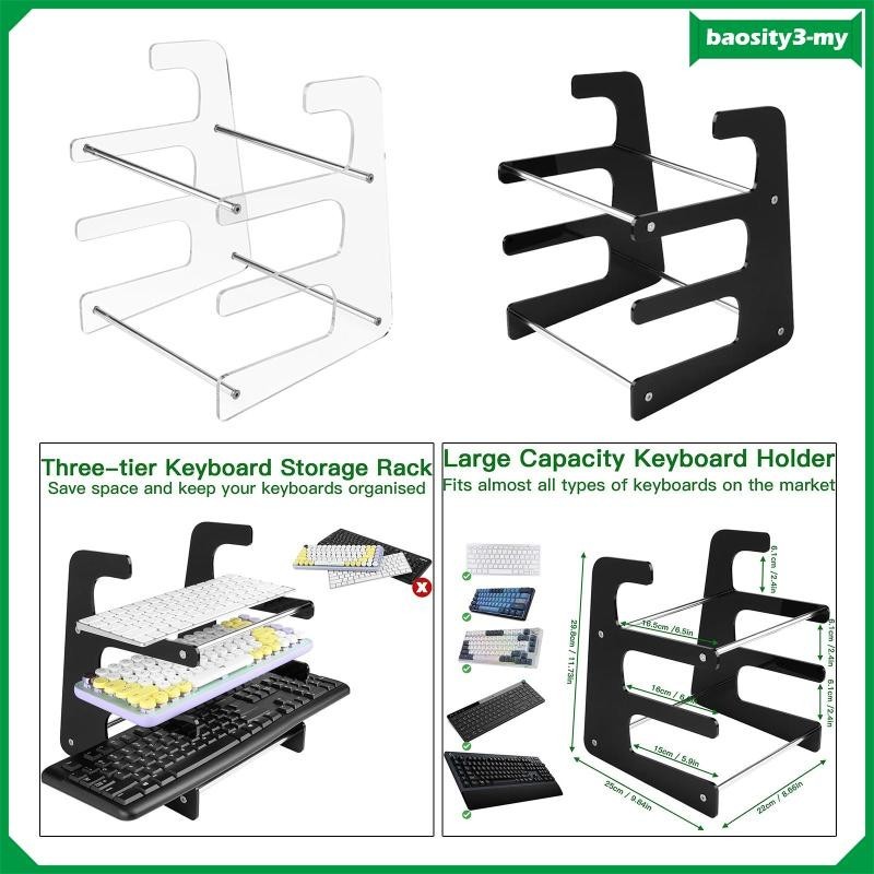 [BaosityfcMY] Keyboard Display Stand Keyboard Display Rack Acrylic 3 ...
