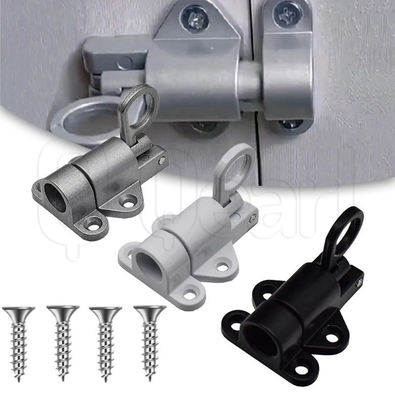Self-Closing Slide Spring Latch - Aluminum Alloy Automatic Door Lock ...