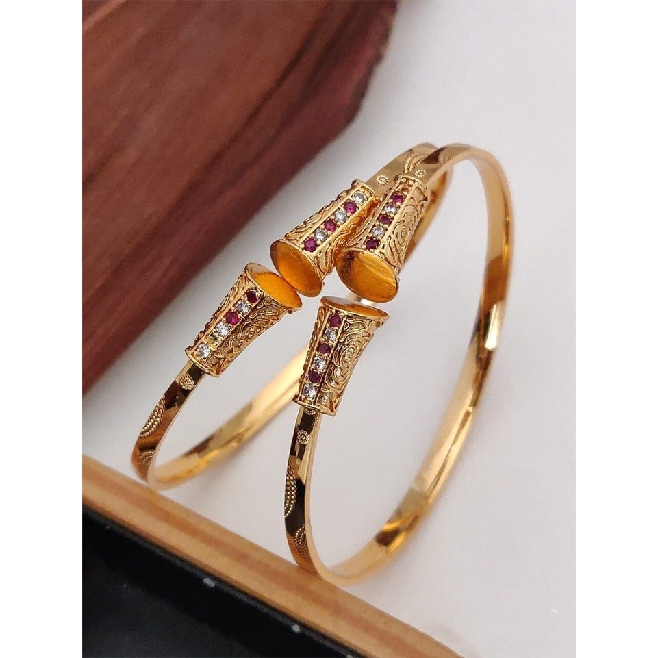 New Designs Adjustable Kadali Bangles Indian Bangles | Gelang Tangan ...