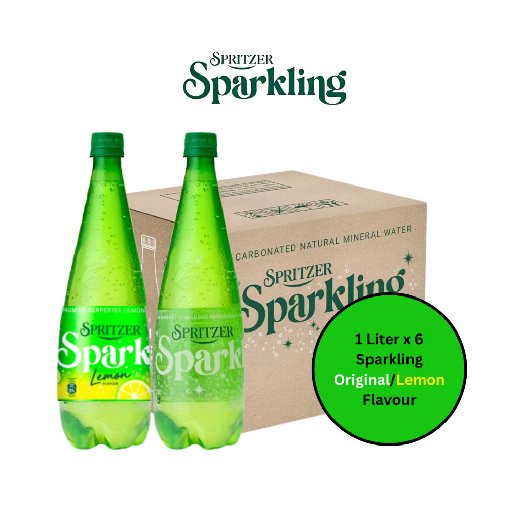(FRESH BATCH) Spritzer Sparkling Natural Mineral Water Spritzer Sparkling Water 1L 1 Litre Air ...