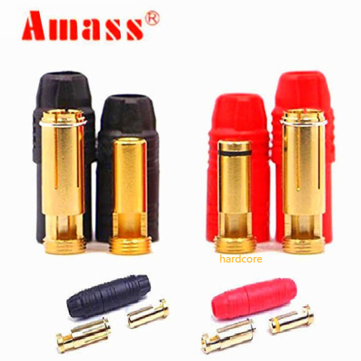 NEW Amass AS150 Anti-Spark Gold plated Bullet 7mm Male Female connector ...