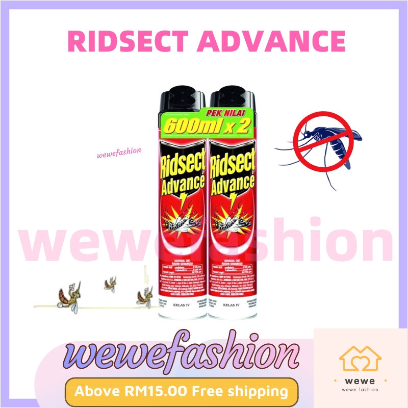 READY STOCK!!!Ridsect Advance Aerosol 600ml x 2 【Twinpack】 | Shopee ...