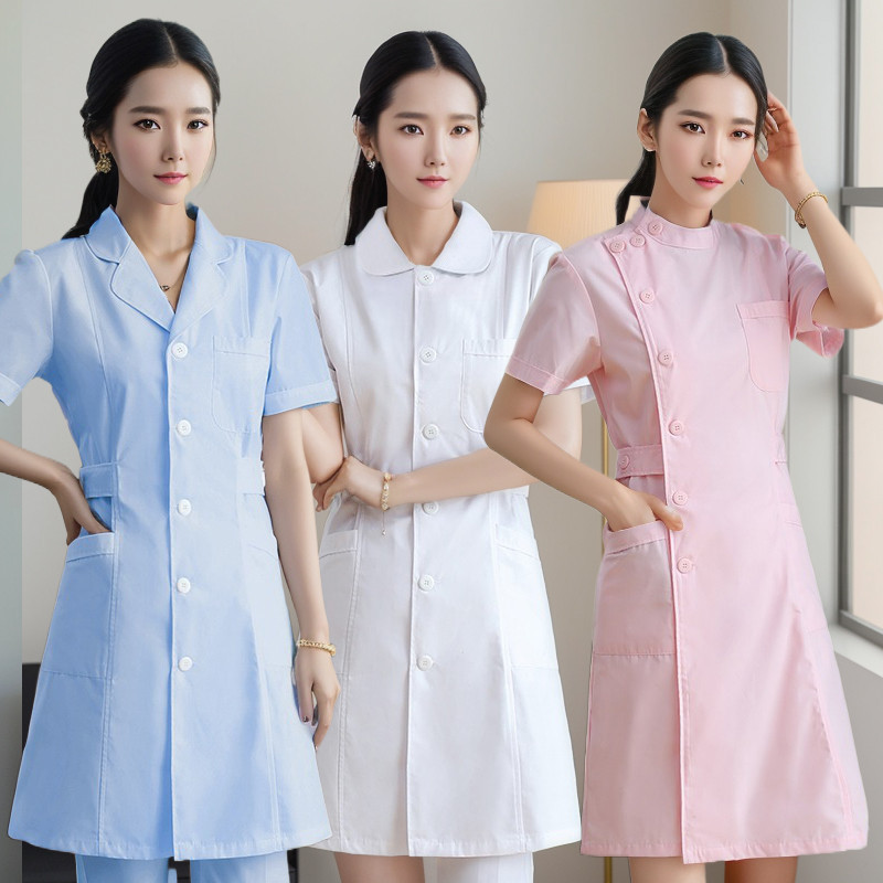 Free Embroidery Lab Gown Lab Coat for Women,Hospital Medical Doctor ...