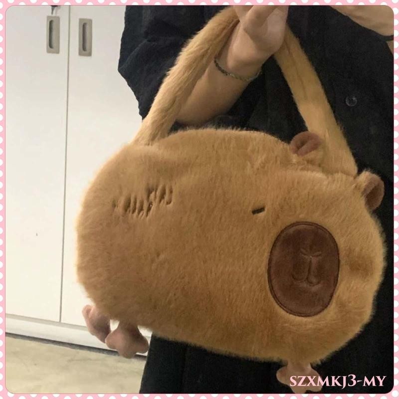 [SzxmkjacMY] Capybara Handbag Capybara Soft Campus Bag Shoulder Bag Bag ...