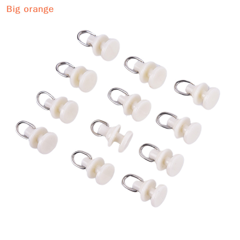 [Big orange] 20pcs Curtain Track Glider Rail Curtain Hook Rollers ...