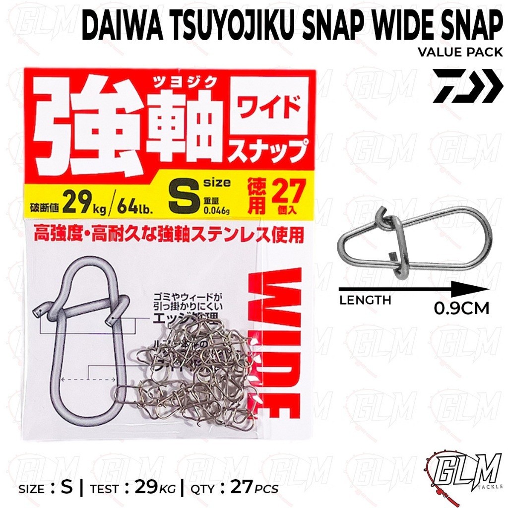 DAIWA TSUYOJIKU SNAP WIDE SNAP VALUE PACK | Shopee Malaysia